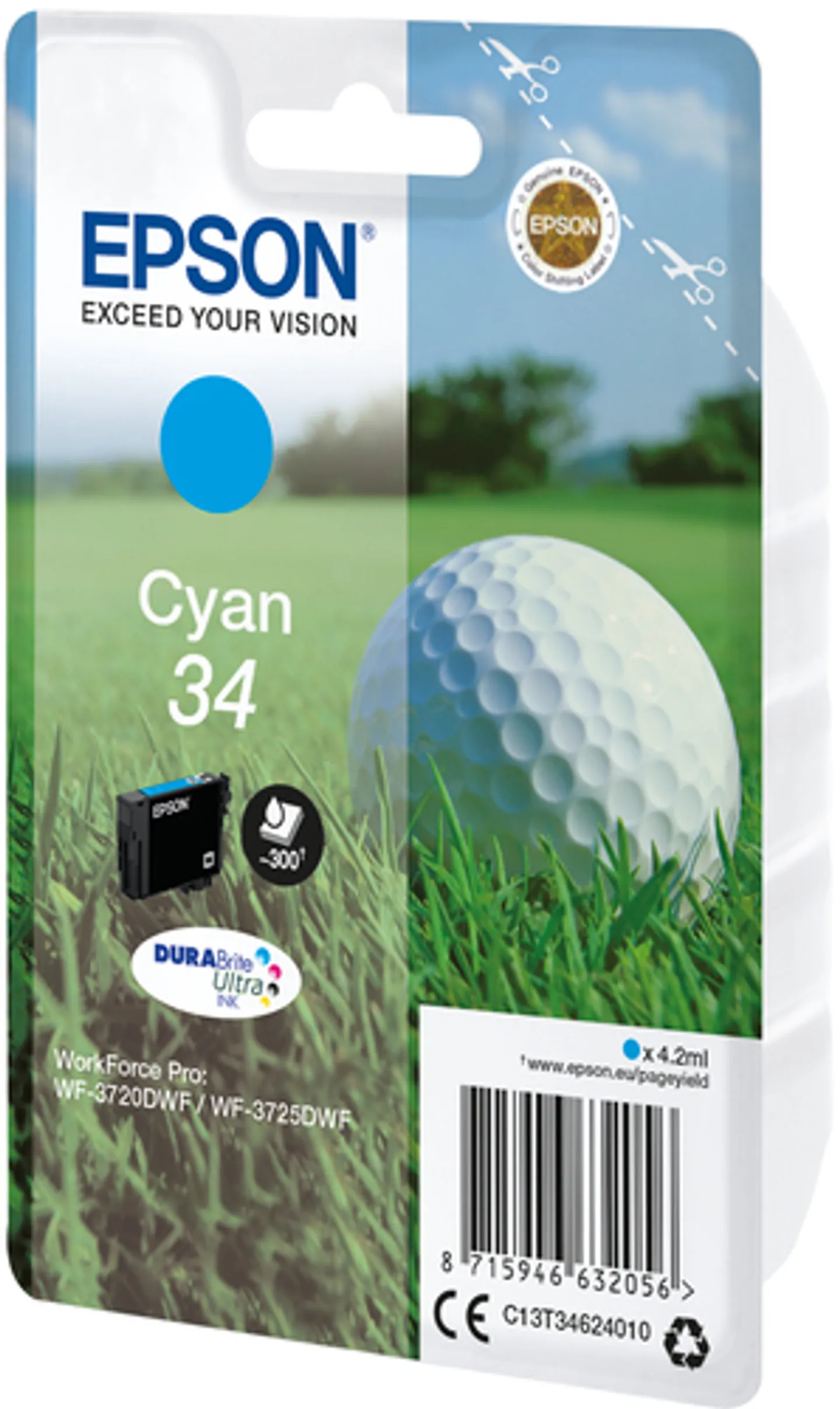 Epson 34 Cyan - Ink cartridge | HIFI international