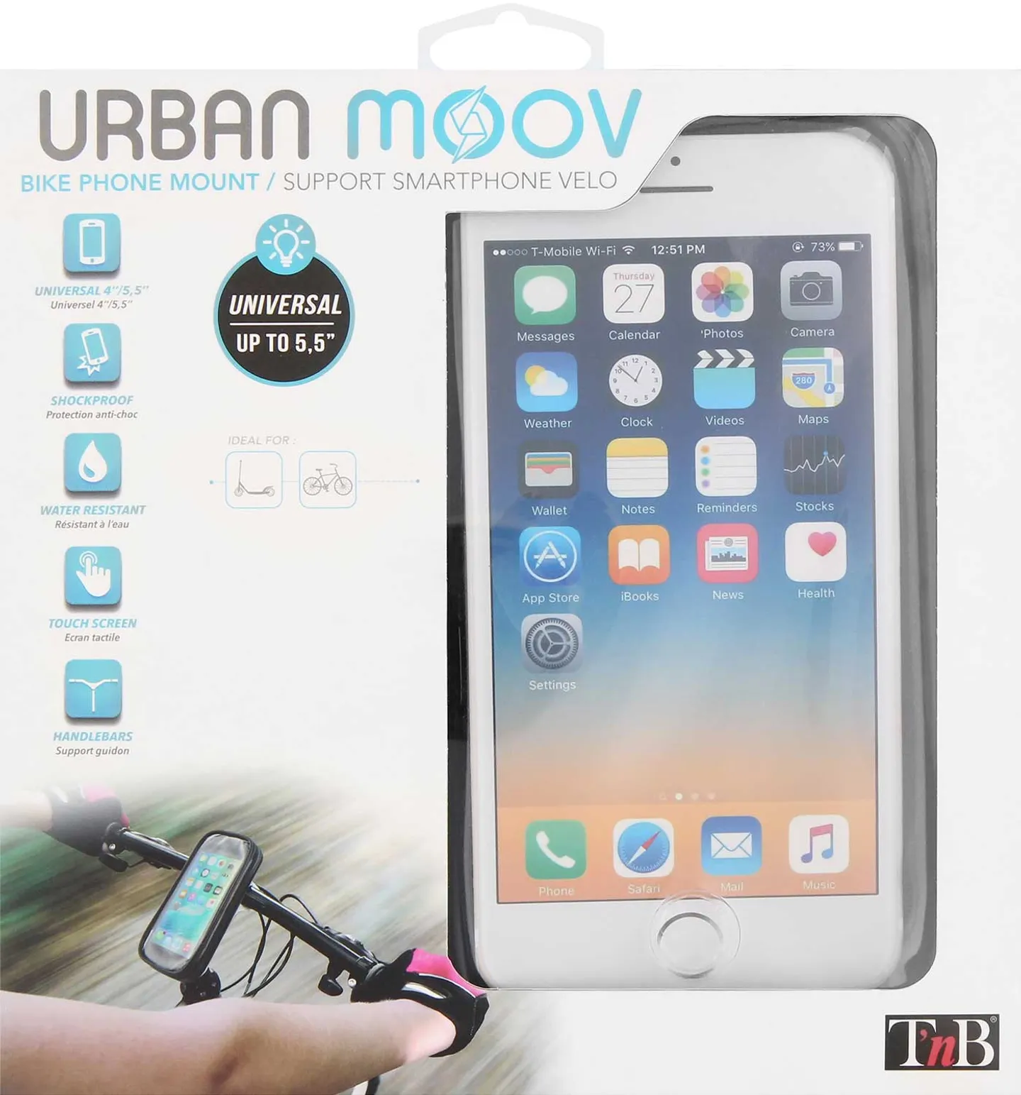 Urban Moov Universal resealable bike mount for 5.5" smartphones | HIFI international