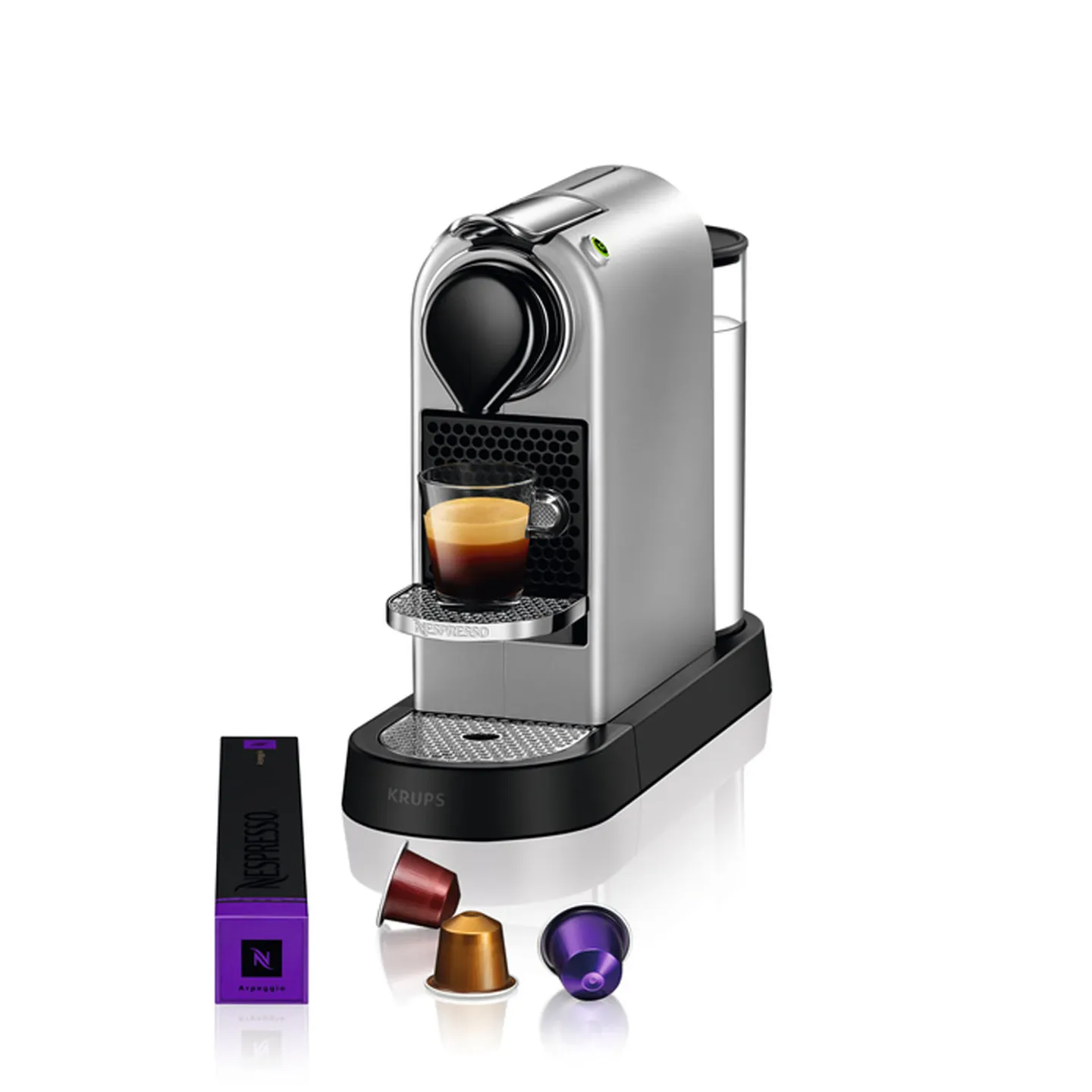Krups Machine à café Nespresso CitiZ YY4157FD, Silver | HIFI international