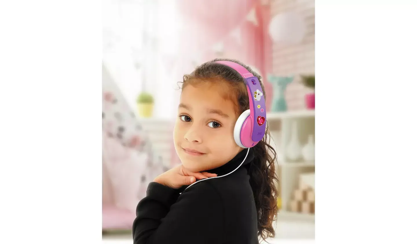 JVC Children Headphones HA-KD7 - Pink | HIFI international