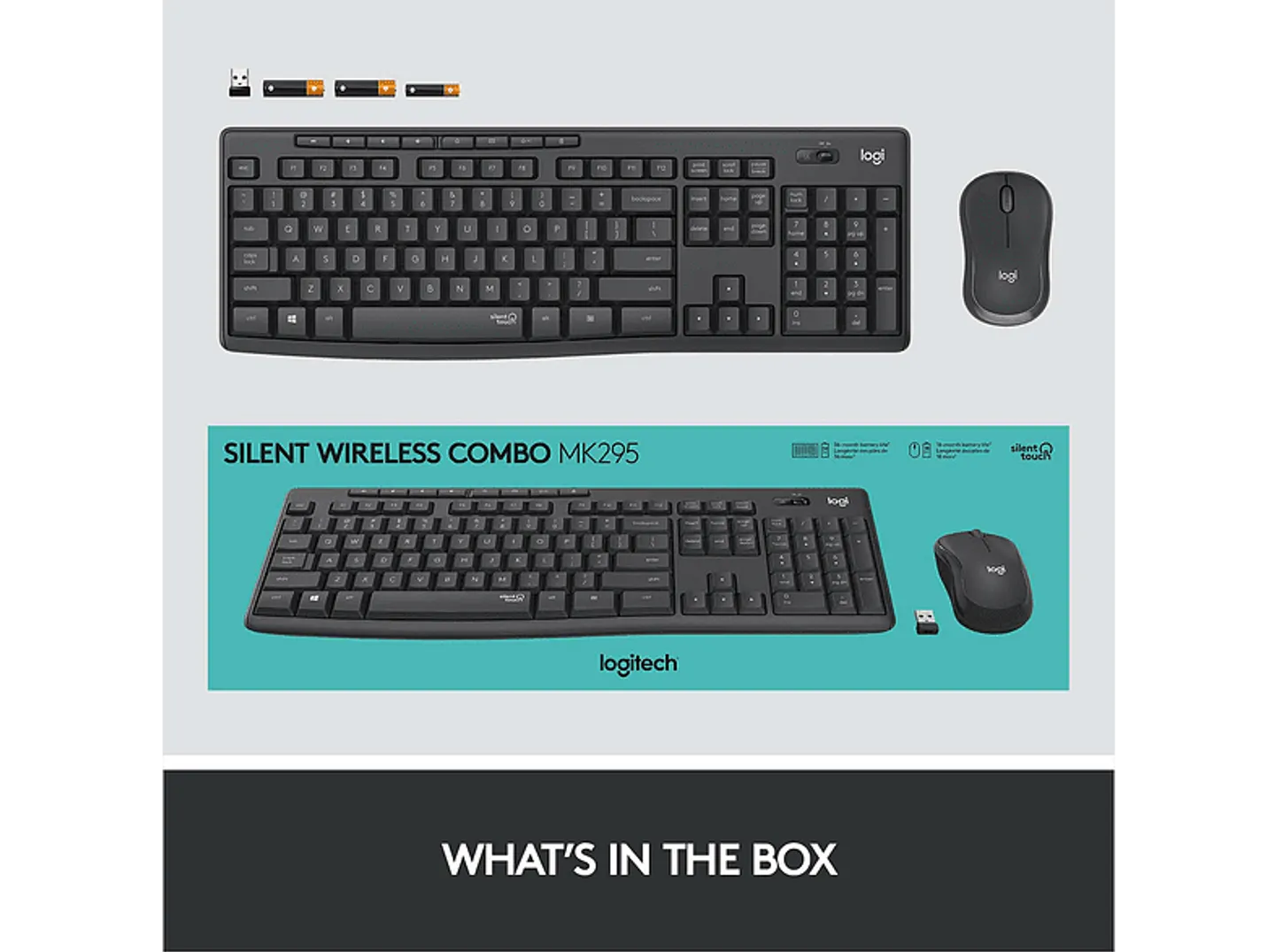 Logitech Clavier + Souris - Sans Fil - MK295 Silent - QWERTZ (SF ...