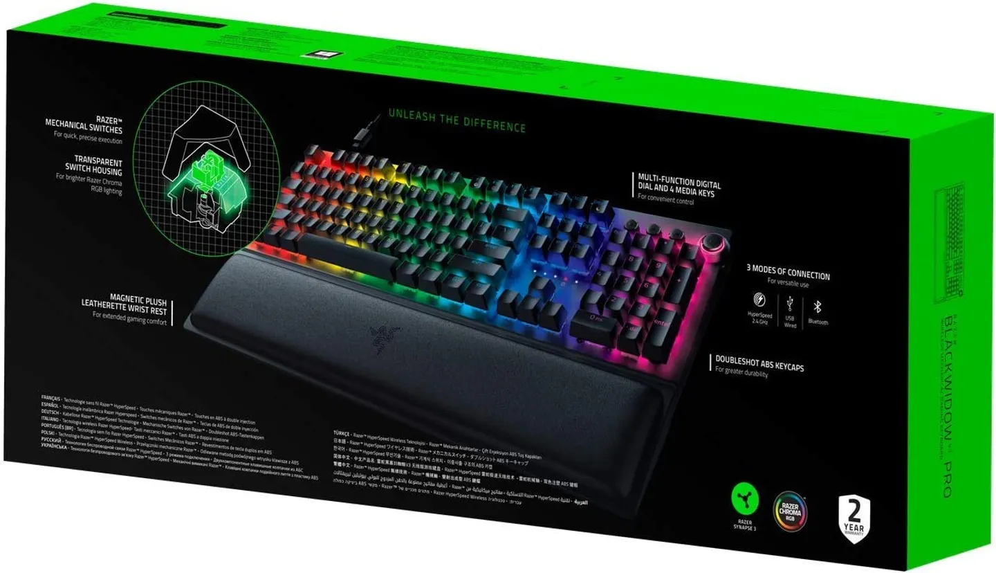 Razer Gaming Keyboard BlackWidow V3 Pro Green Switch - QWERTZ | HIFI ...