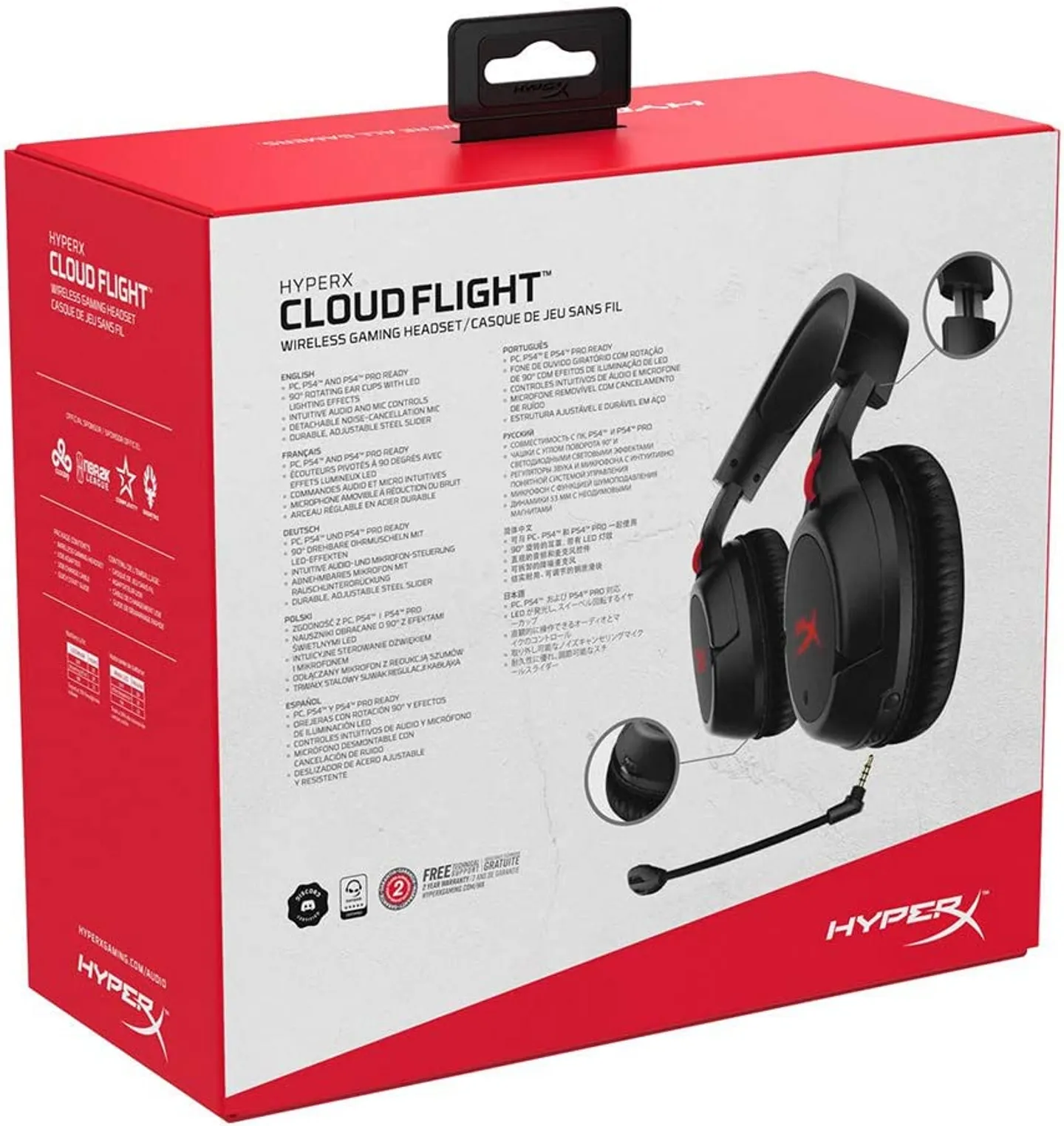 Hyperx Casque Gaming sans fil Cloud Flight - PC/PS4/PS5 | HIFI international
