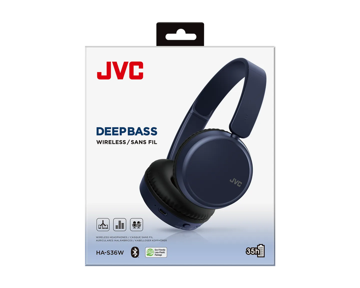 JVC Casque sans fil HA-S36W - Blue Indigo | HIFI international