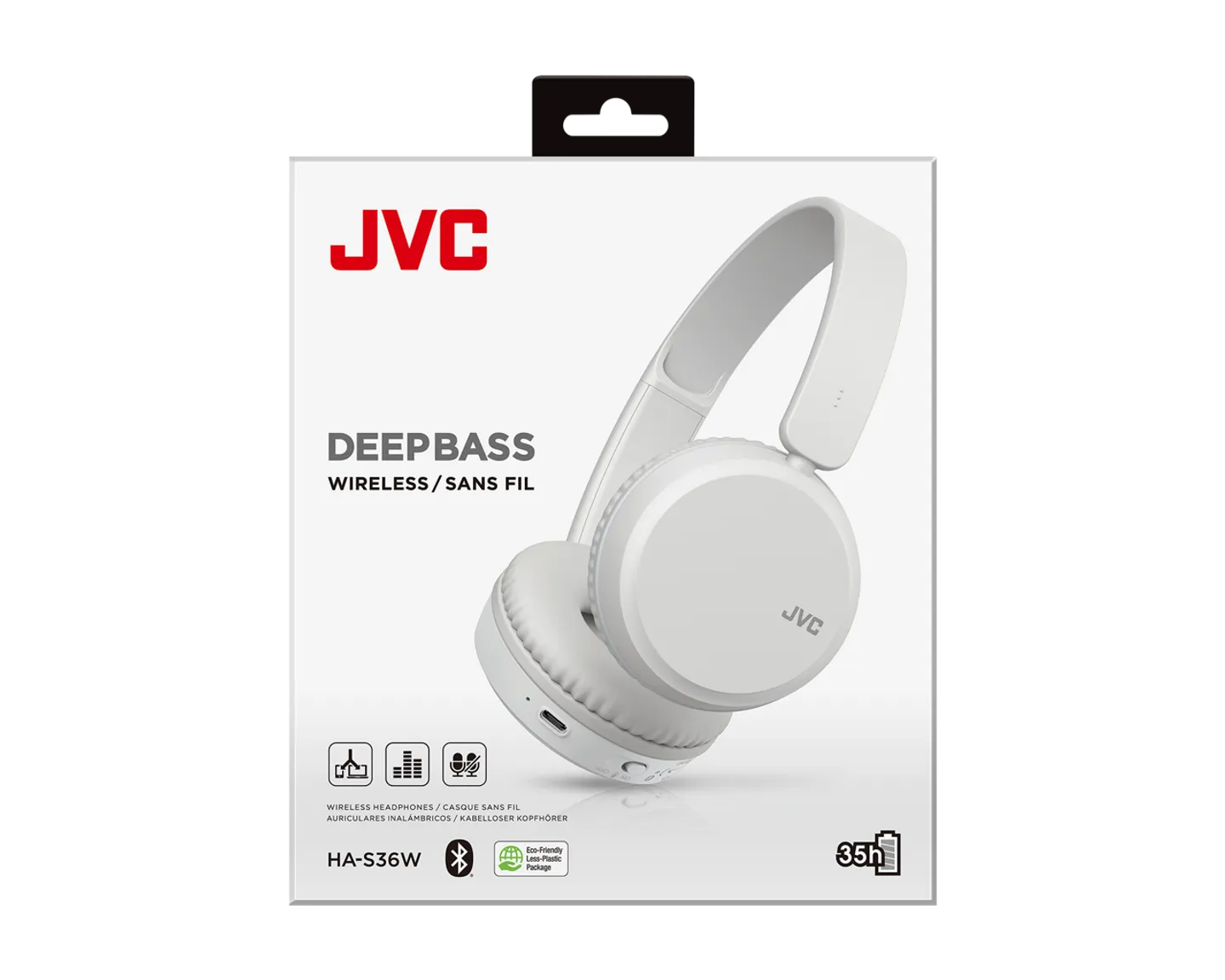 JVC Wireless Headphones HA-S36W - Ice White | HIFI international