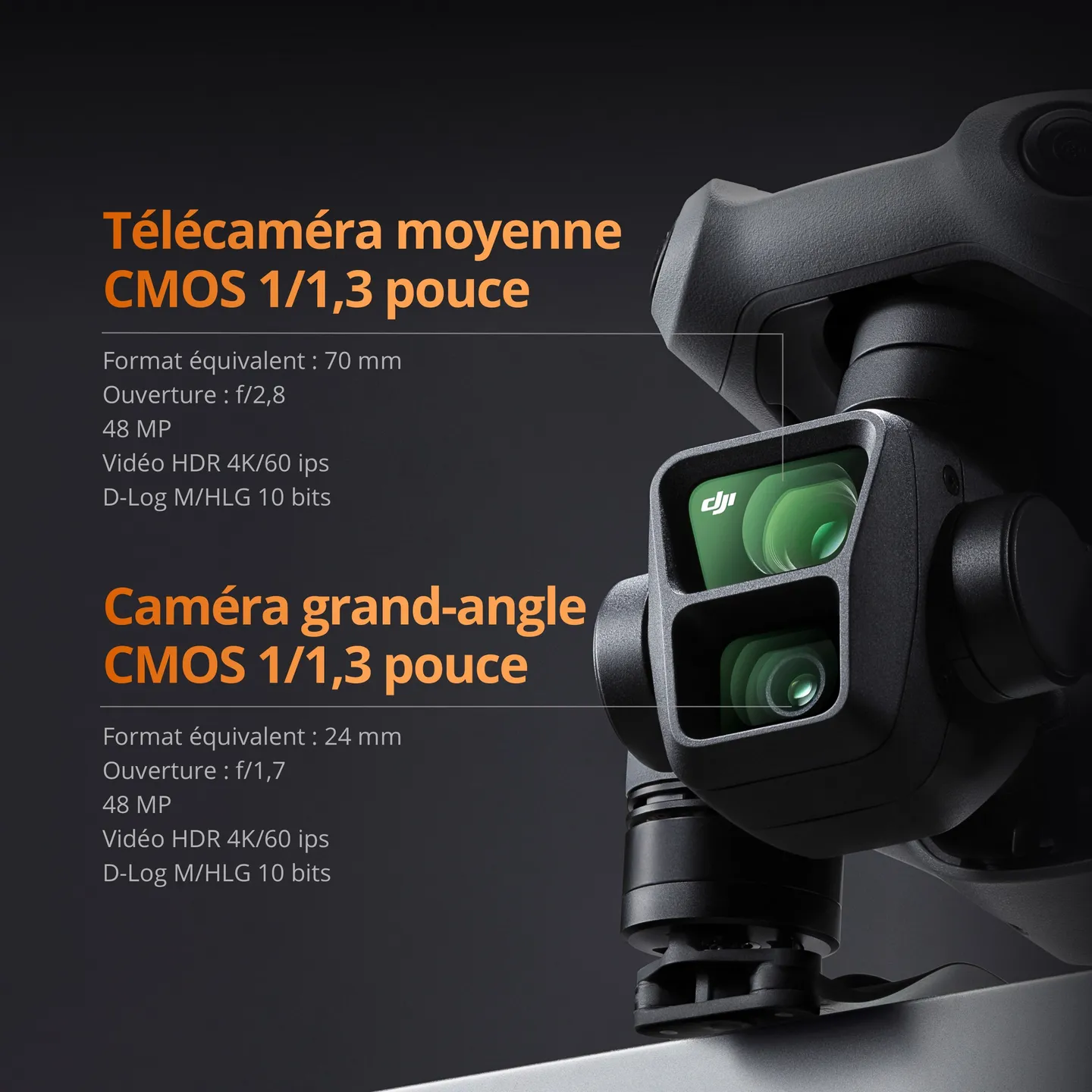 DJI Drone de loisir Air 3 & RC-N2 | Hii international