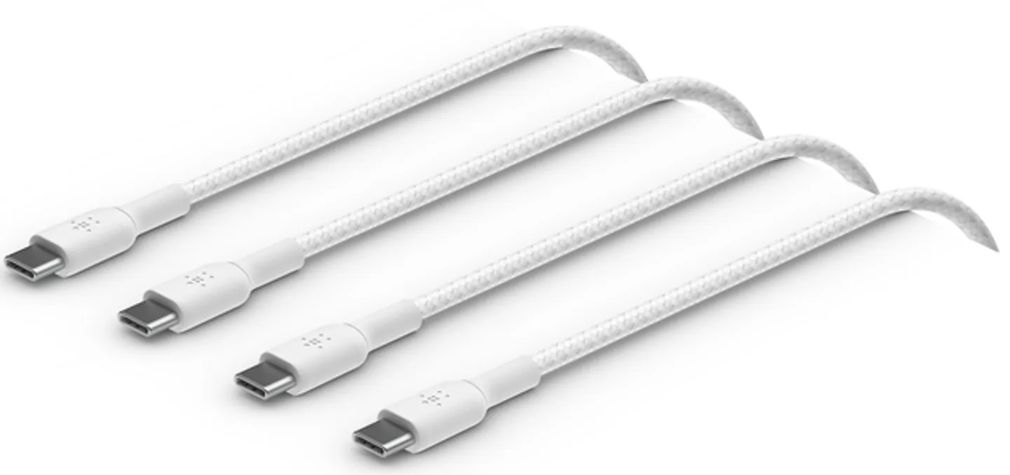 Belkin Pack 2 Cables tressés USB-C vers USB-C - 1m - Blanc | HIFI ...